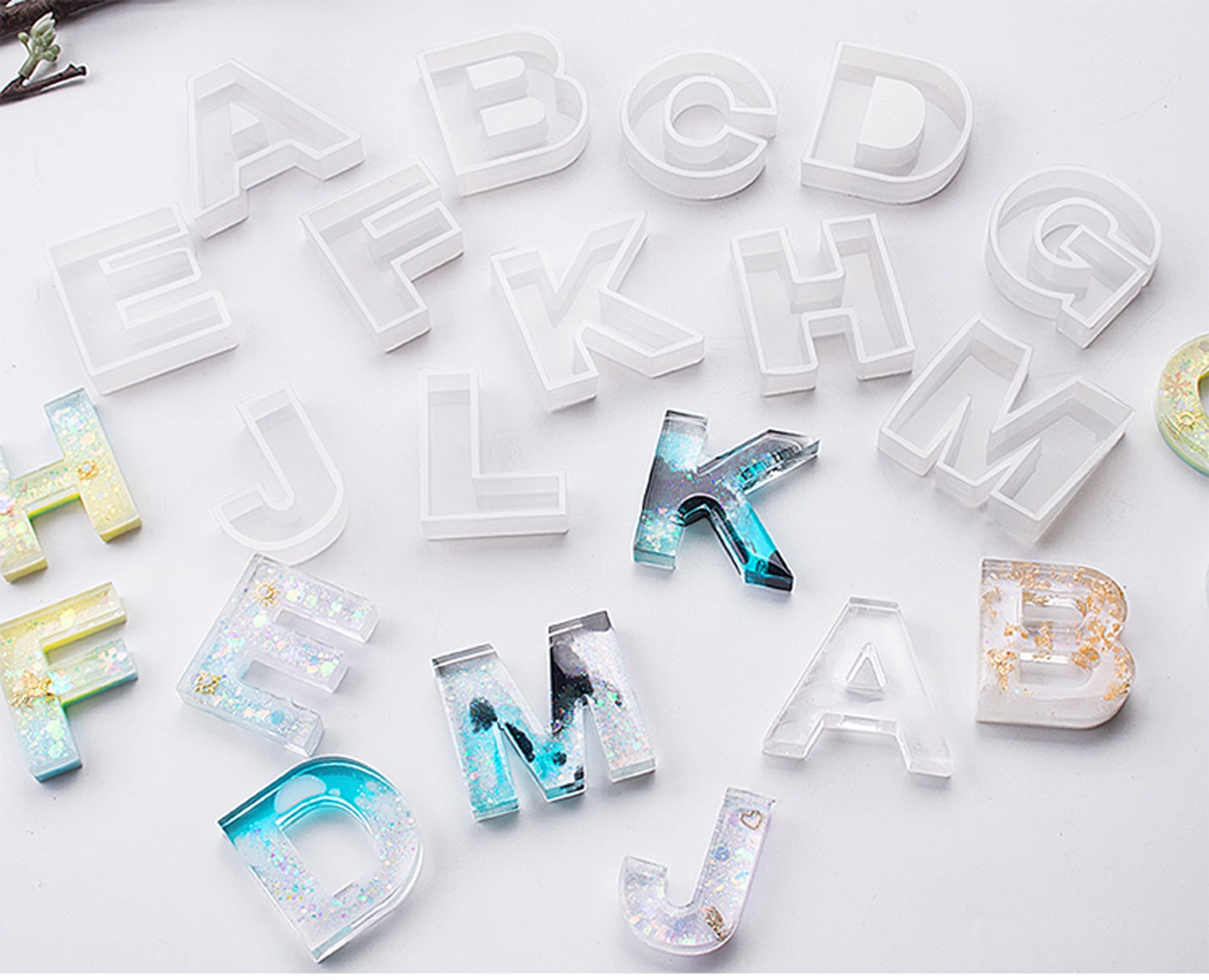 Letter Keyboard Silicone Resin Molds A-Z Alphabet Silicone | Etsy