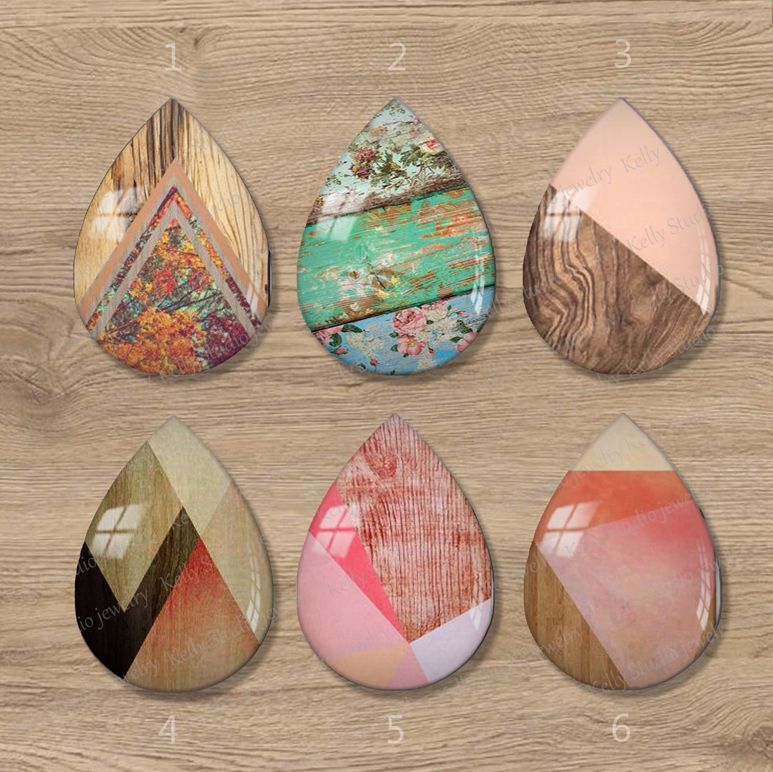 Handmade Photo Teardrop Glass Cabs Cabochons 10x14mm 13x18mm - Etsy