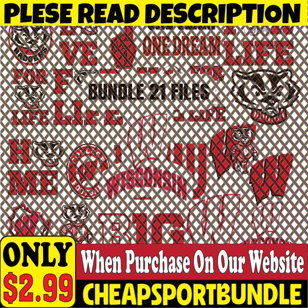 Wisconsin-badgers Svg N C A A Svg Wisconsin-badgers Football - Etsy