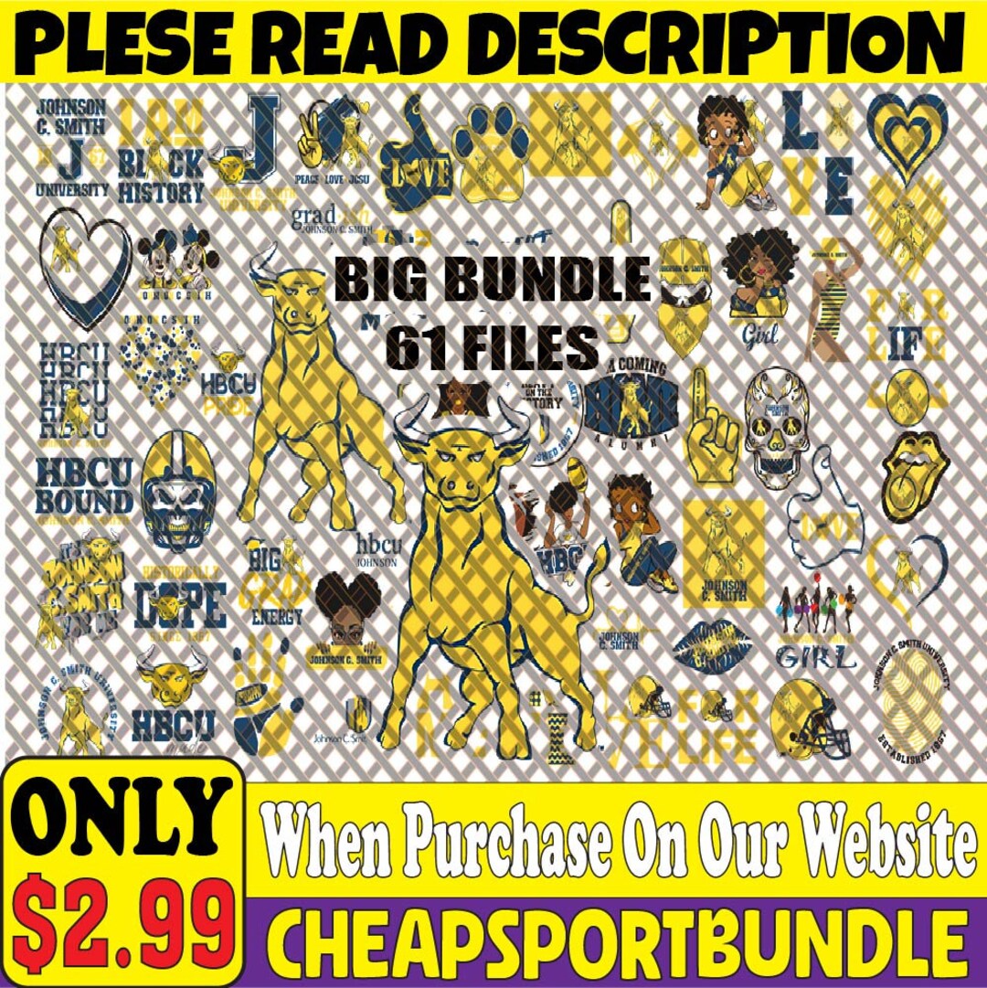 Johnson C. Smith Svg HBCU Svg Collections HBCU Svg Football - Etsy