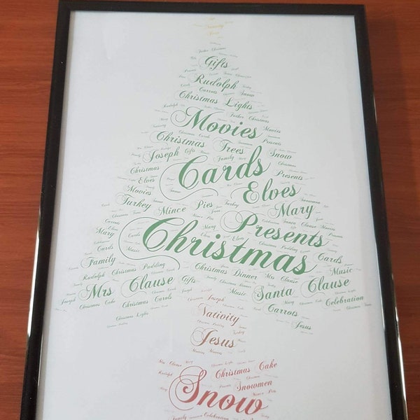 Tree Word Art - Etsy