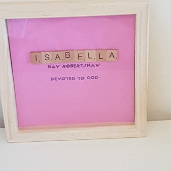 Name Meaning Frame - Etsy