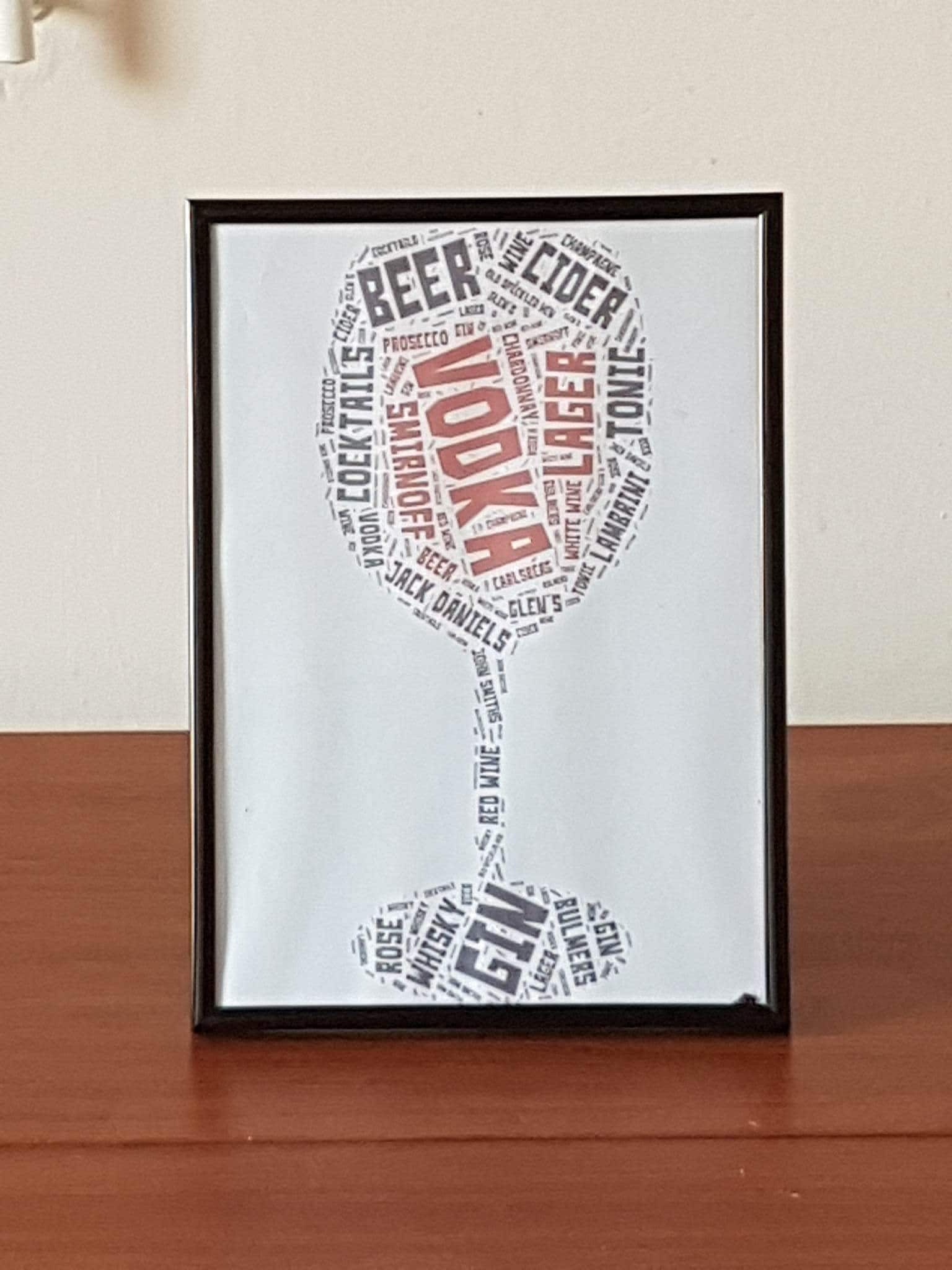 Wine Glass Word Art, Wine Glass Word Collage, Wine Glass Typography ...