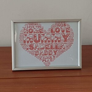 Heart Word Art, Heart Word Collage, Family Word Art, Family Word ...