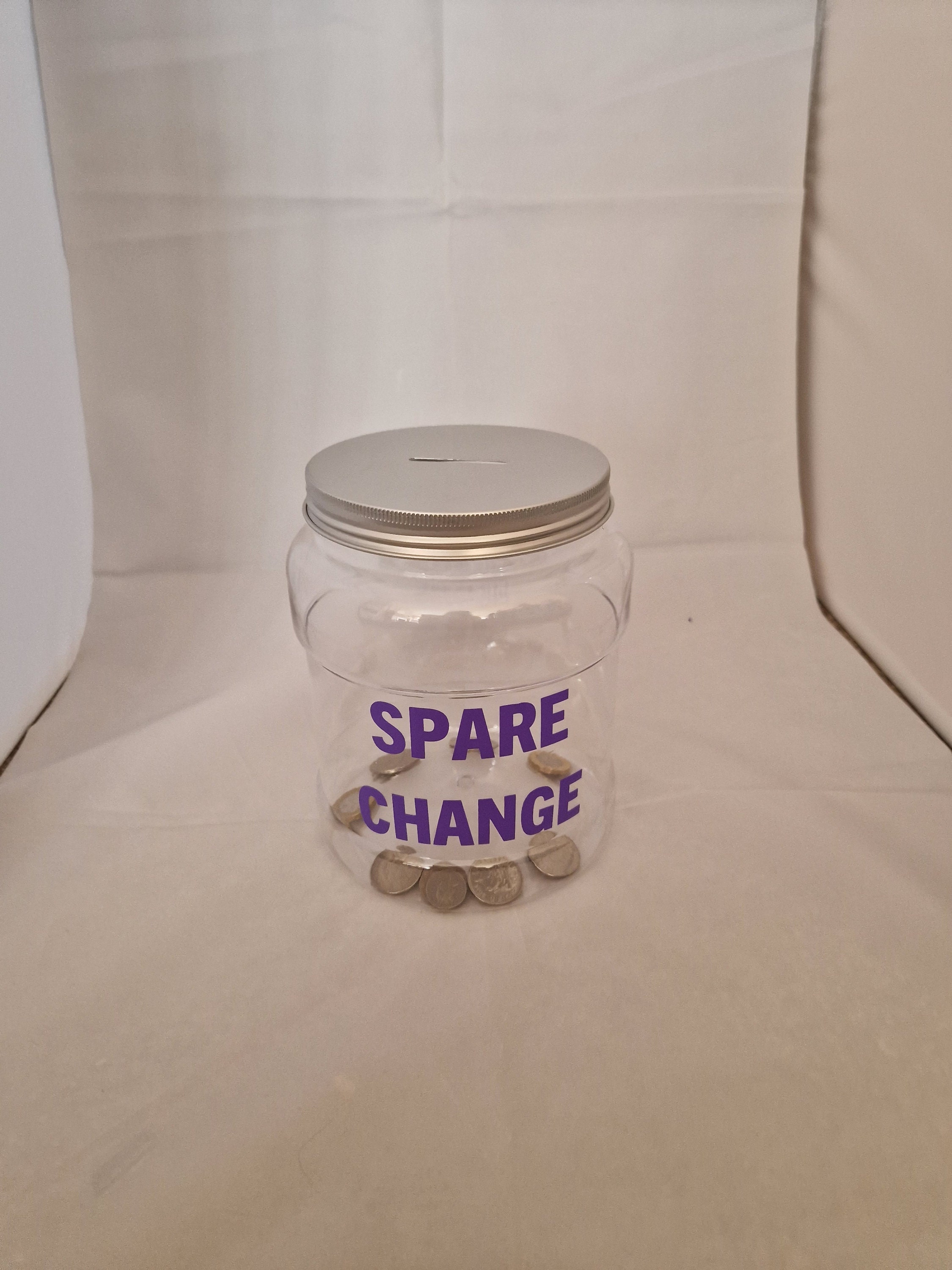 Personalised Money Box Jar, Spare Change Money Box Jar, Kids Money Box ...