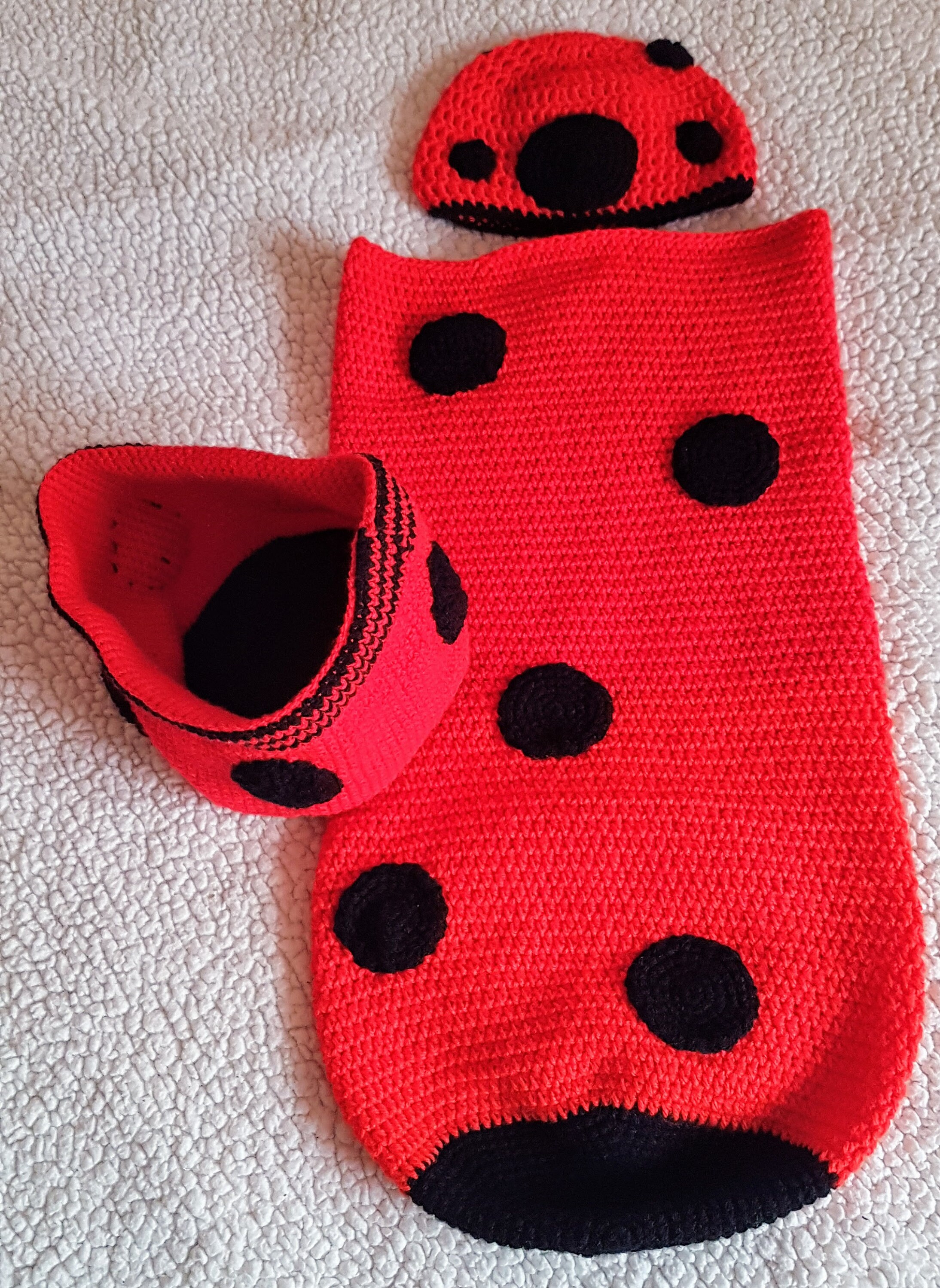Ladybird Cocoon Set Ladybug Crochet Set Set for Newborn - Etsy