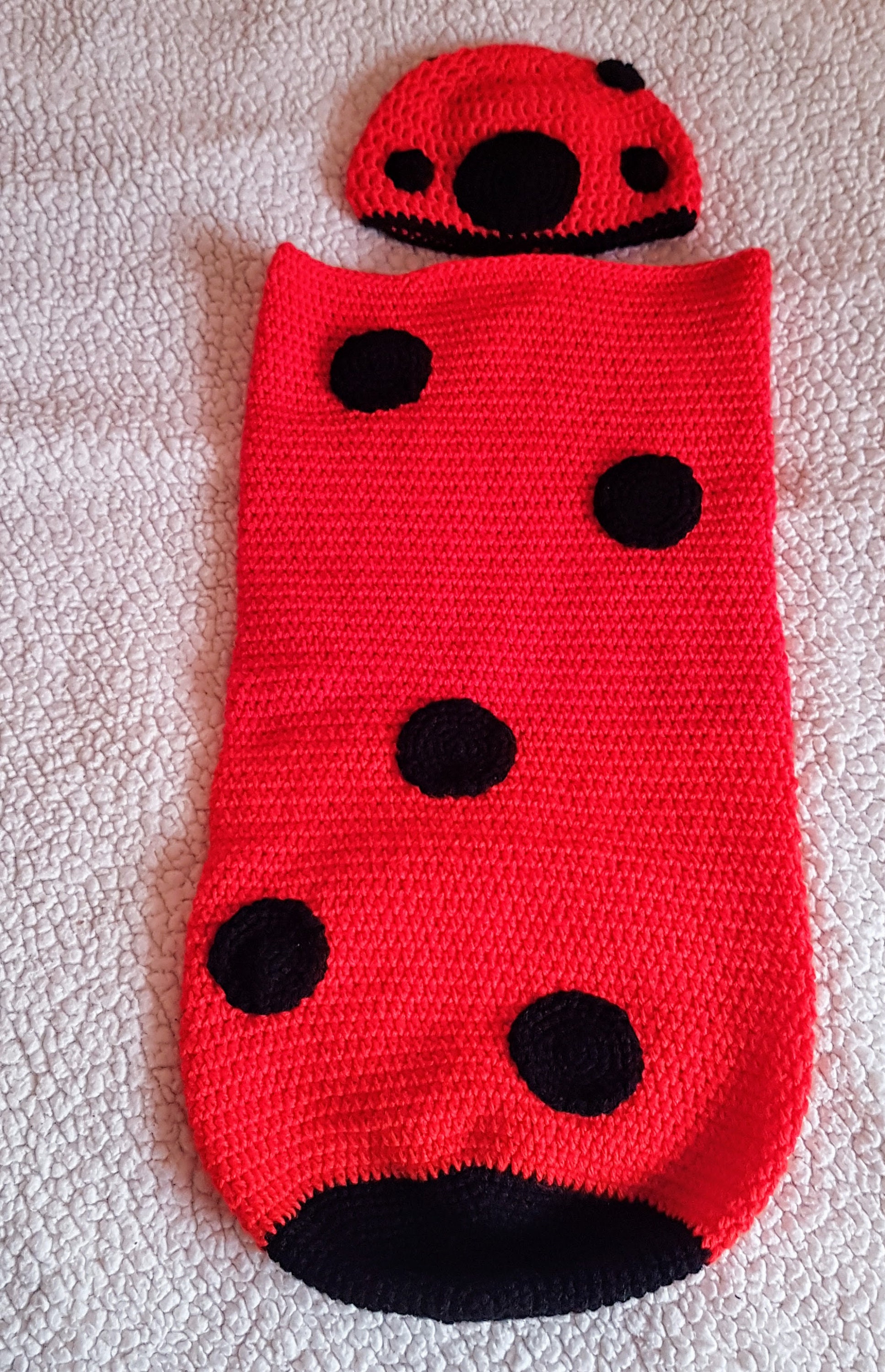 Ladybird Cocoon Set, Ladybug Crochet Set, Set for Newborn Baby, Baby ...