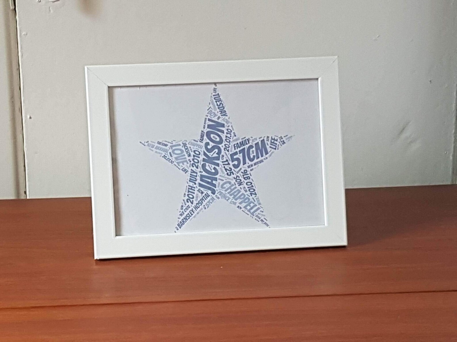 Star Word Art, Star Word Collage, Star Typography, Personalised Word ...