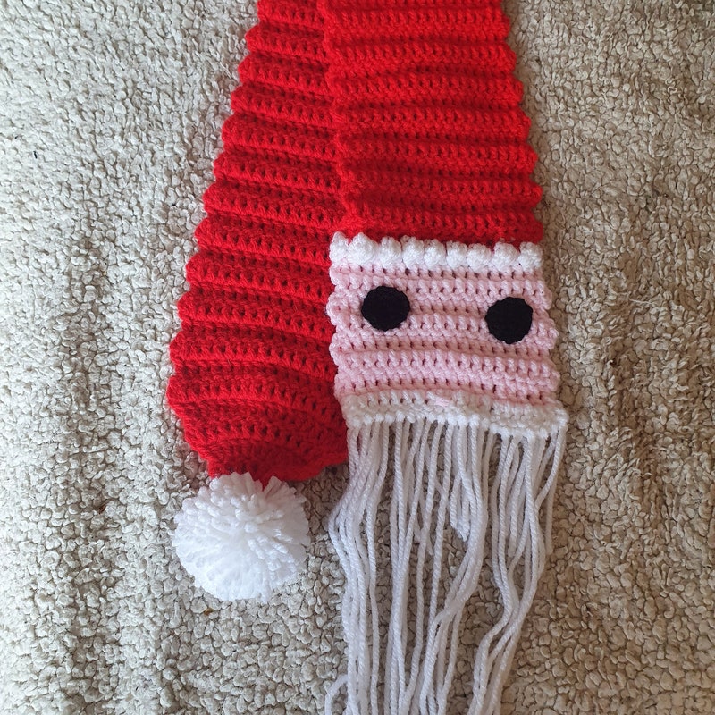 Santa Scarf - Etsy