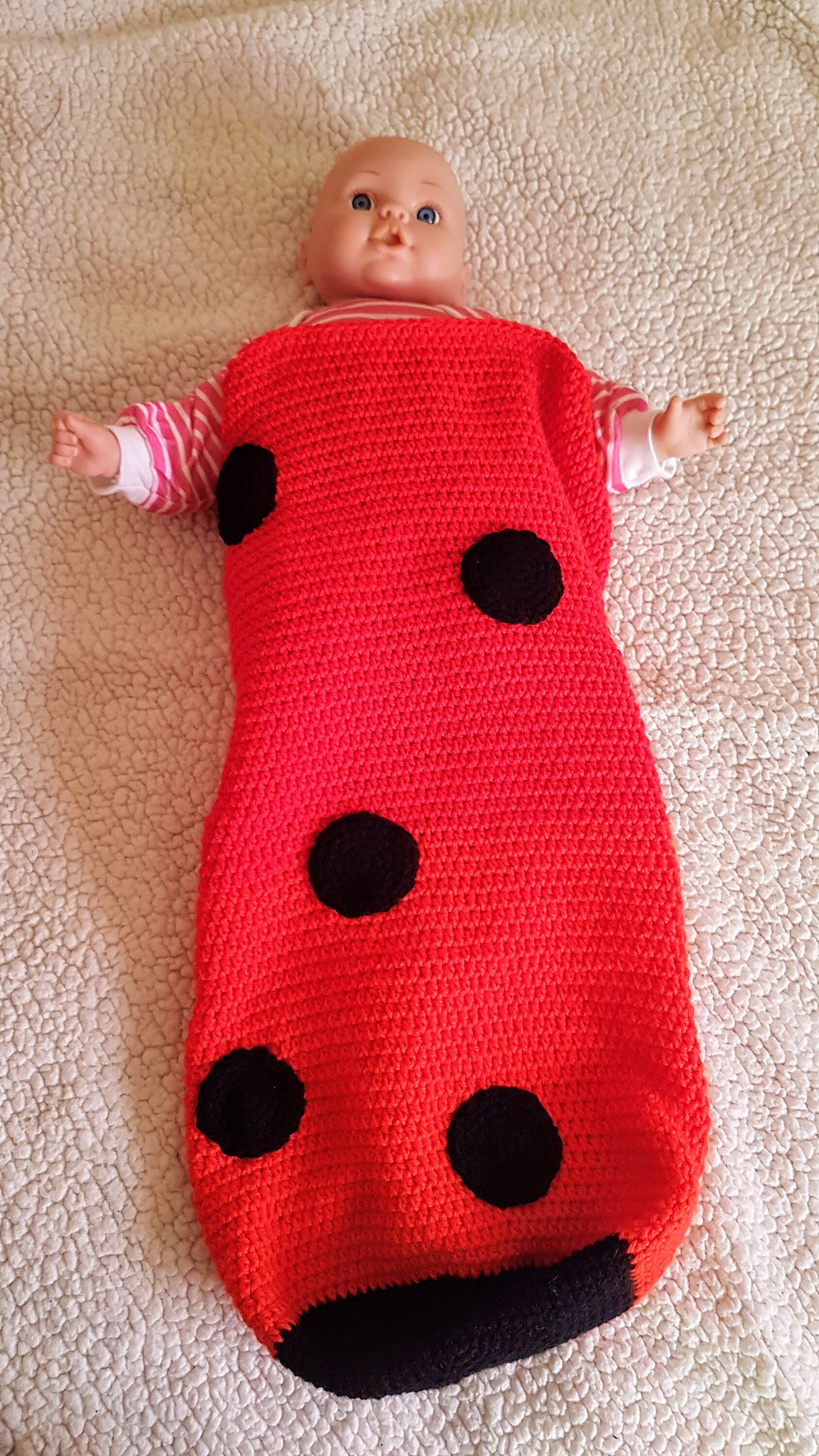 Ladybird Cocoon Set, Ladybug Crochet Set, Set for Newborn Baby, Baby ...