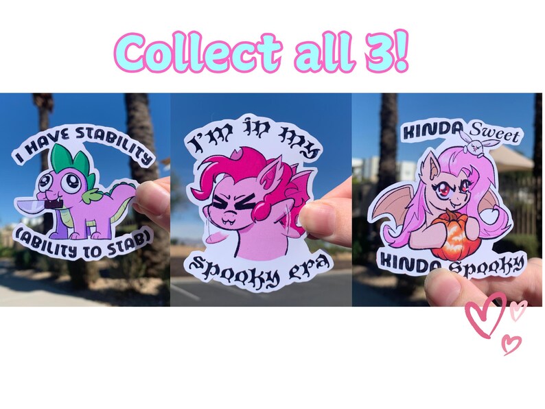 MLP Goofy 3 Pack Sticker Set - Etsy