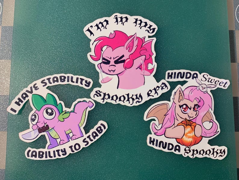 MLP Goofy 3 Pack Sticker Set - Etsy