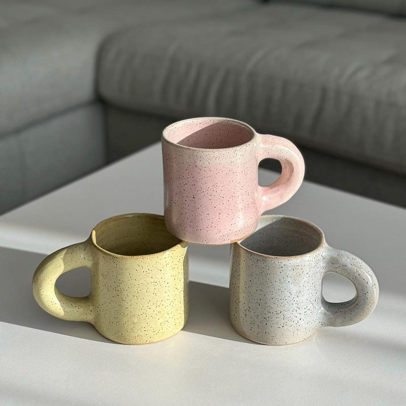 Ceramic Chunky Mugs - Etsy
