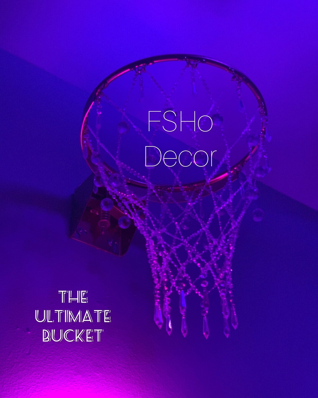 Crystal Basketball Rim Chandelier: Locker Room Decor - Etsy