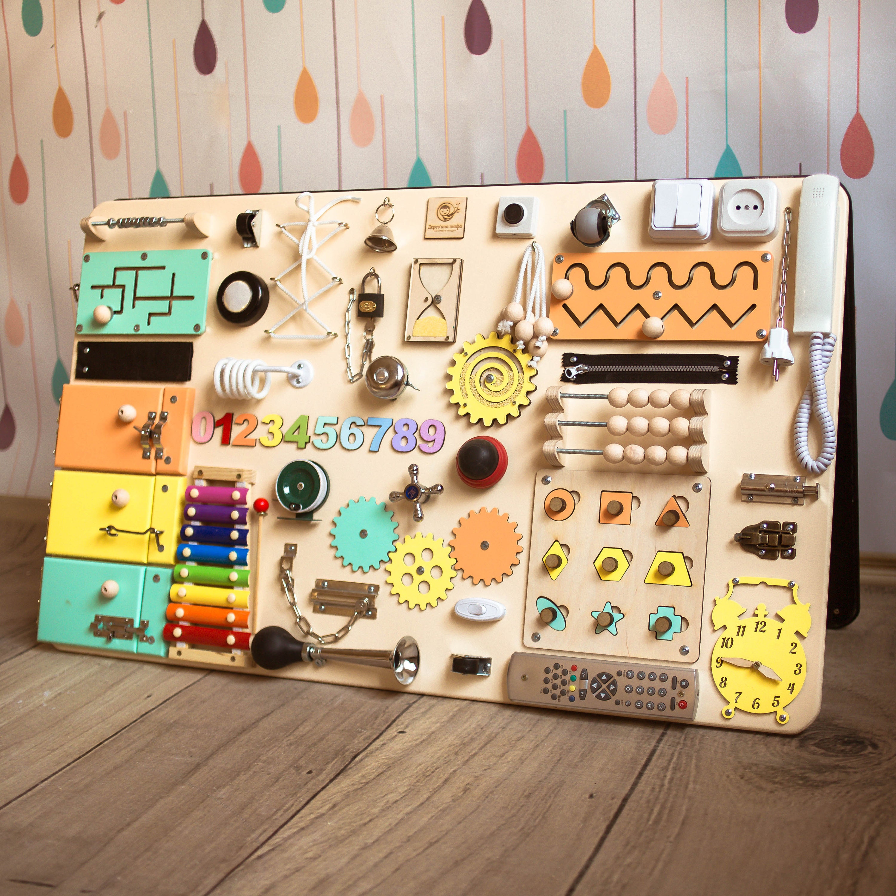  Busy Board Wooden Toys For 1 2 3 4 Year Old Boy Girls Preschool 