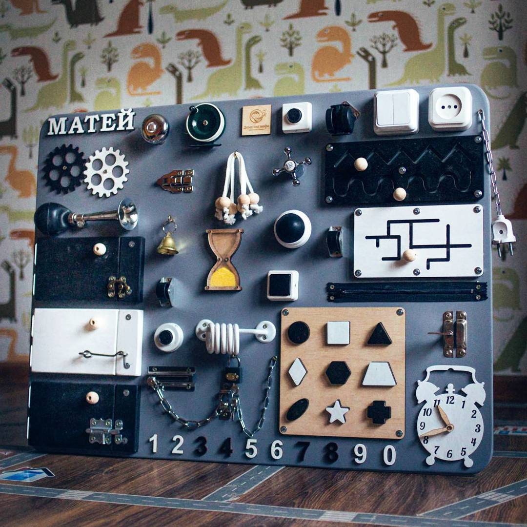 Large Busy Board Montessoribig Busy Boardtherapy Toybaby | Etsy