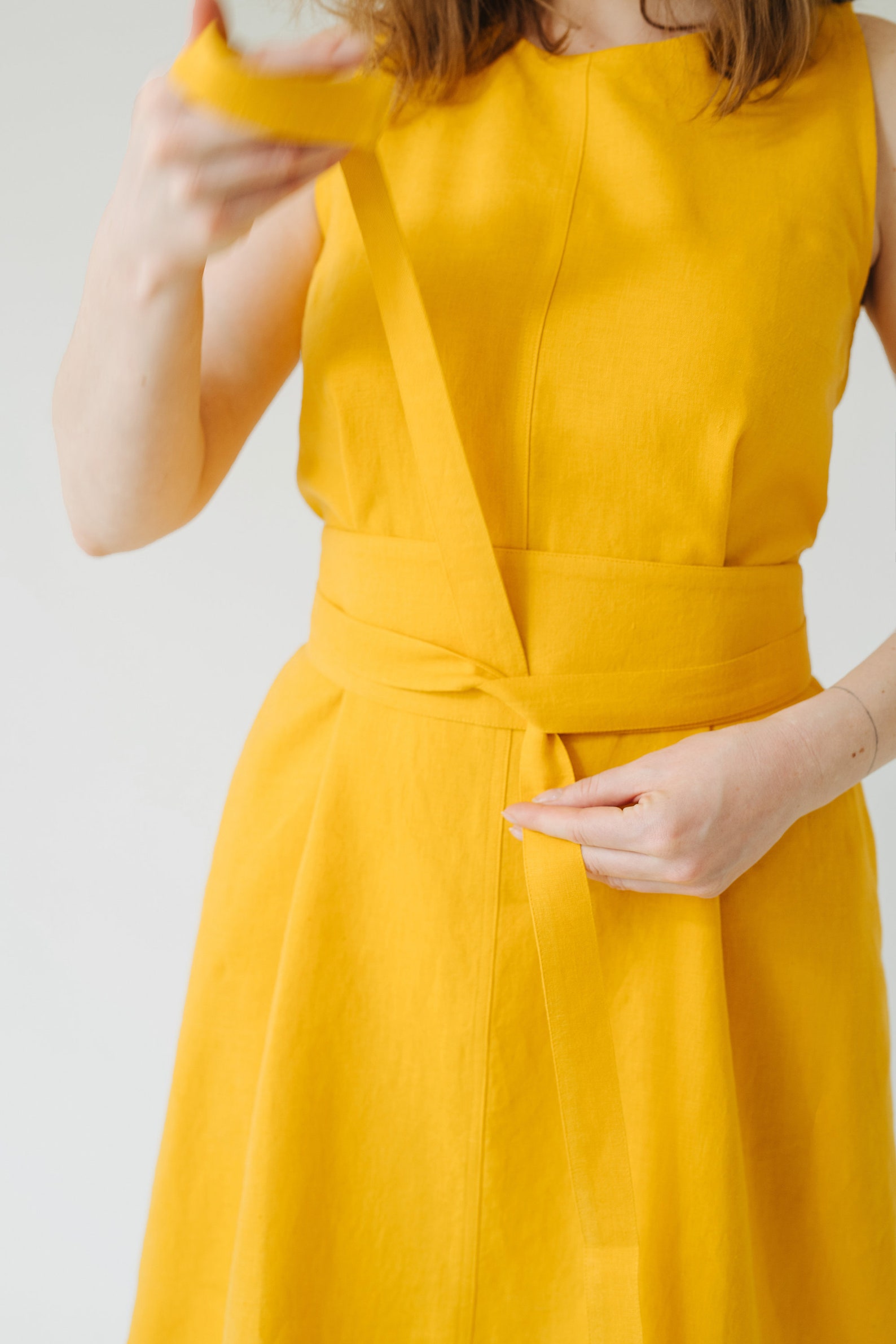 Loose Linen Belt Dress Simple Linen Shift Dress Summer Linen - Etsy