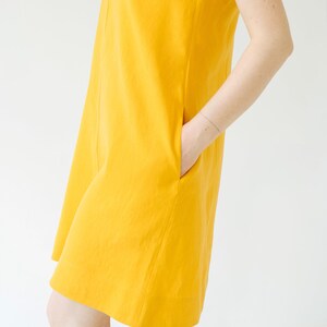 Loose Linen Belt Dress, Simple Linen Shift Dress, Summer Linen ...