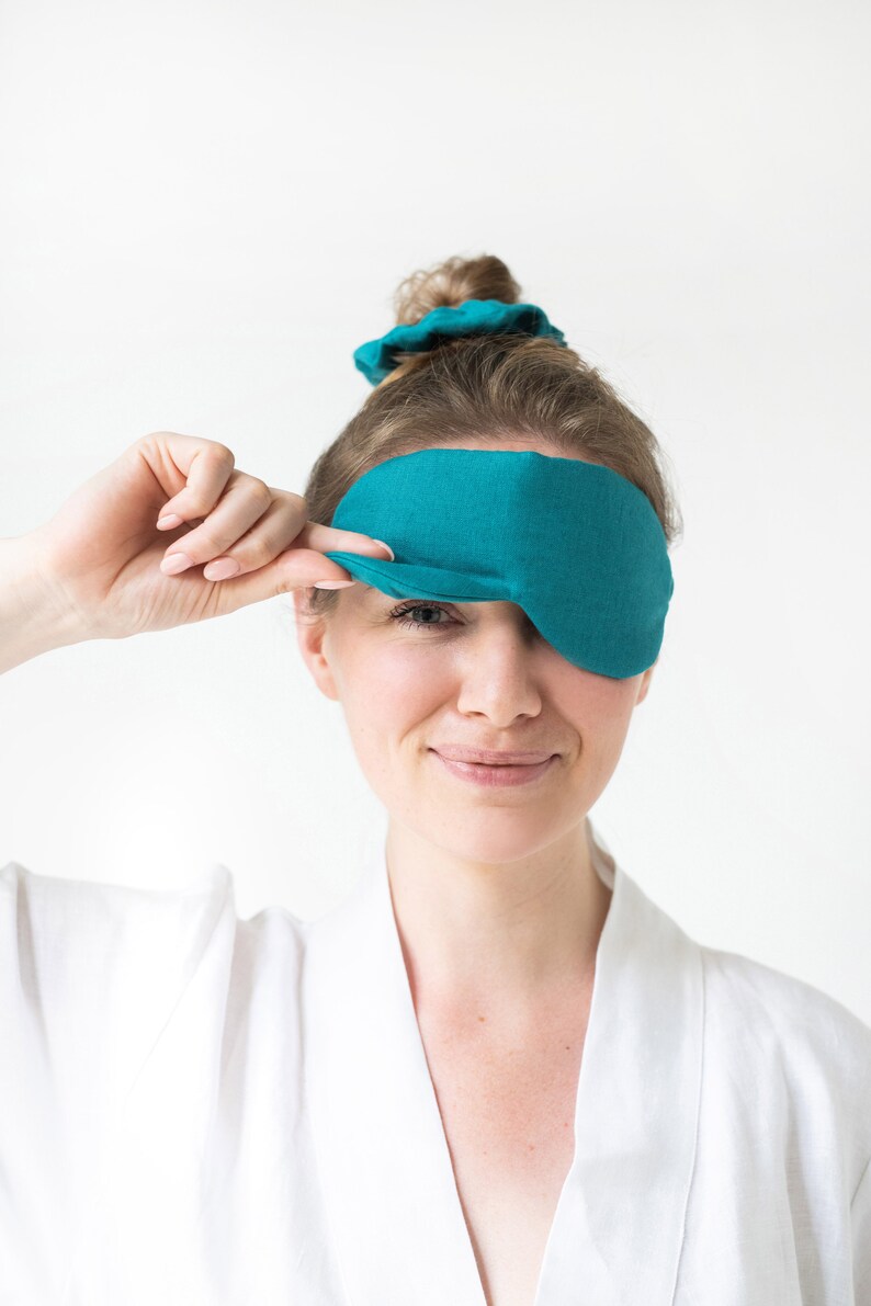 Soft Linen Blindfold / Linen Slumber Mask / Sleeping Mask for - Etsy