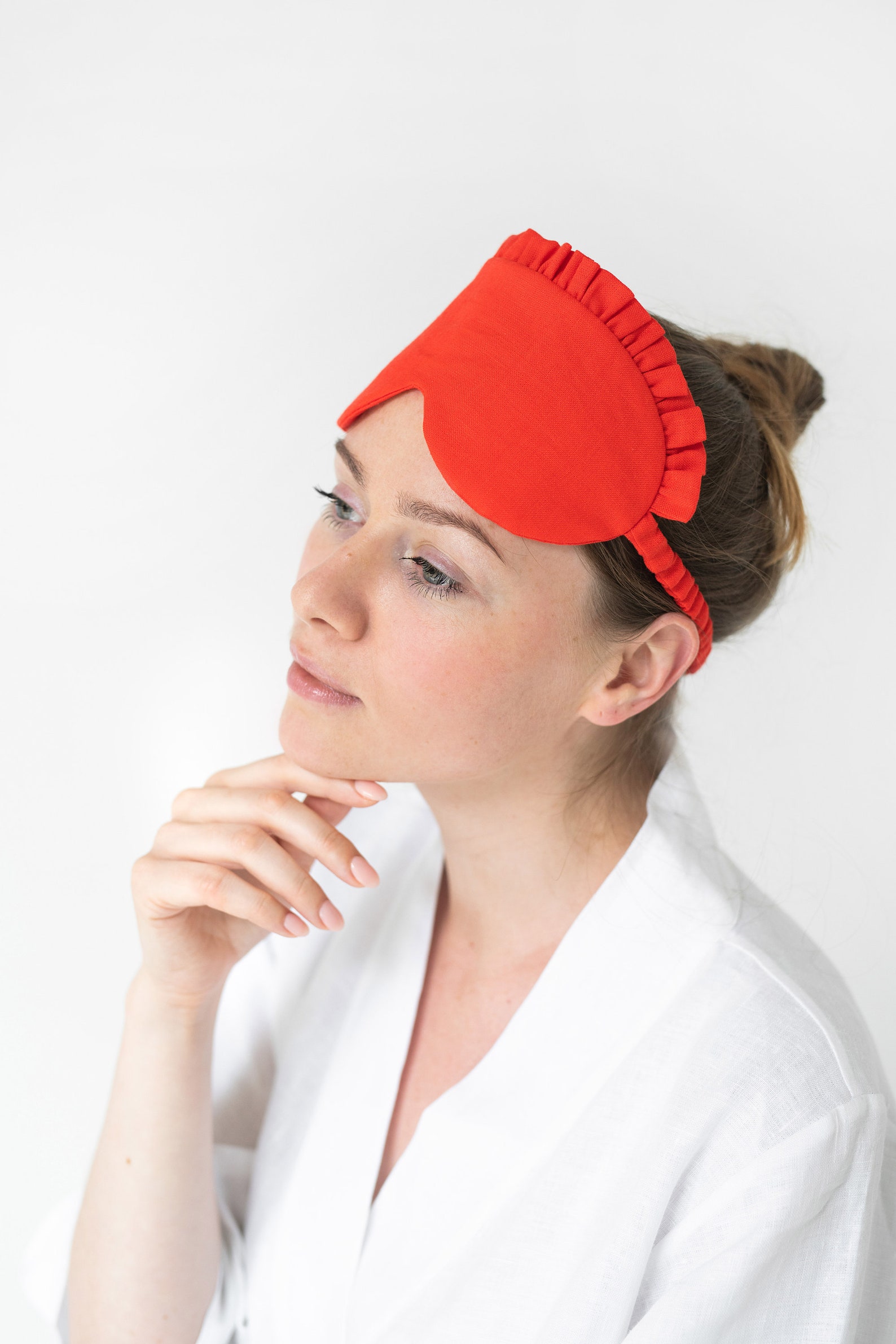 Sleeping Mask Set / Organic Linen Sleep Mask for Women / Soft | Etsy