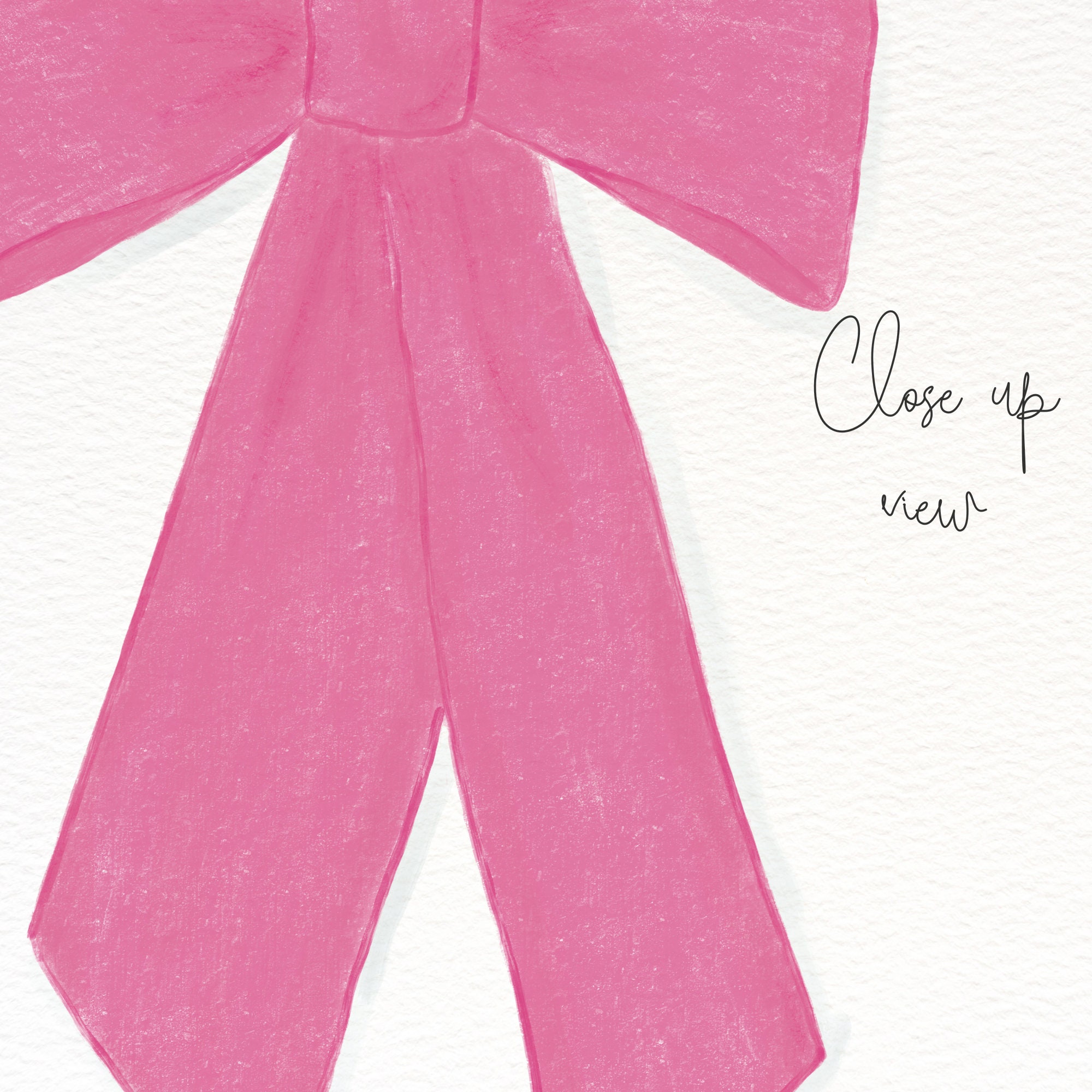 Pink Velvet Bow Printable Art Wall Art Pink Velvet Bow Posters ...