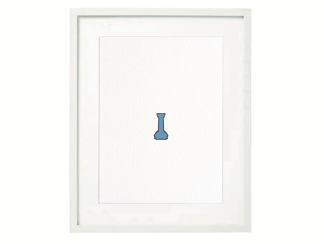 Blue Chess Piece Rook Printable Art ~ Wall Art ~ Blue Chess Piece Rook ...