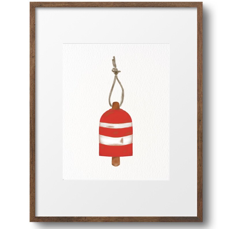 Red Buoy Printable Wall Art ~ Boat Posters ~ Instant Downloadable - Etsy