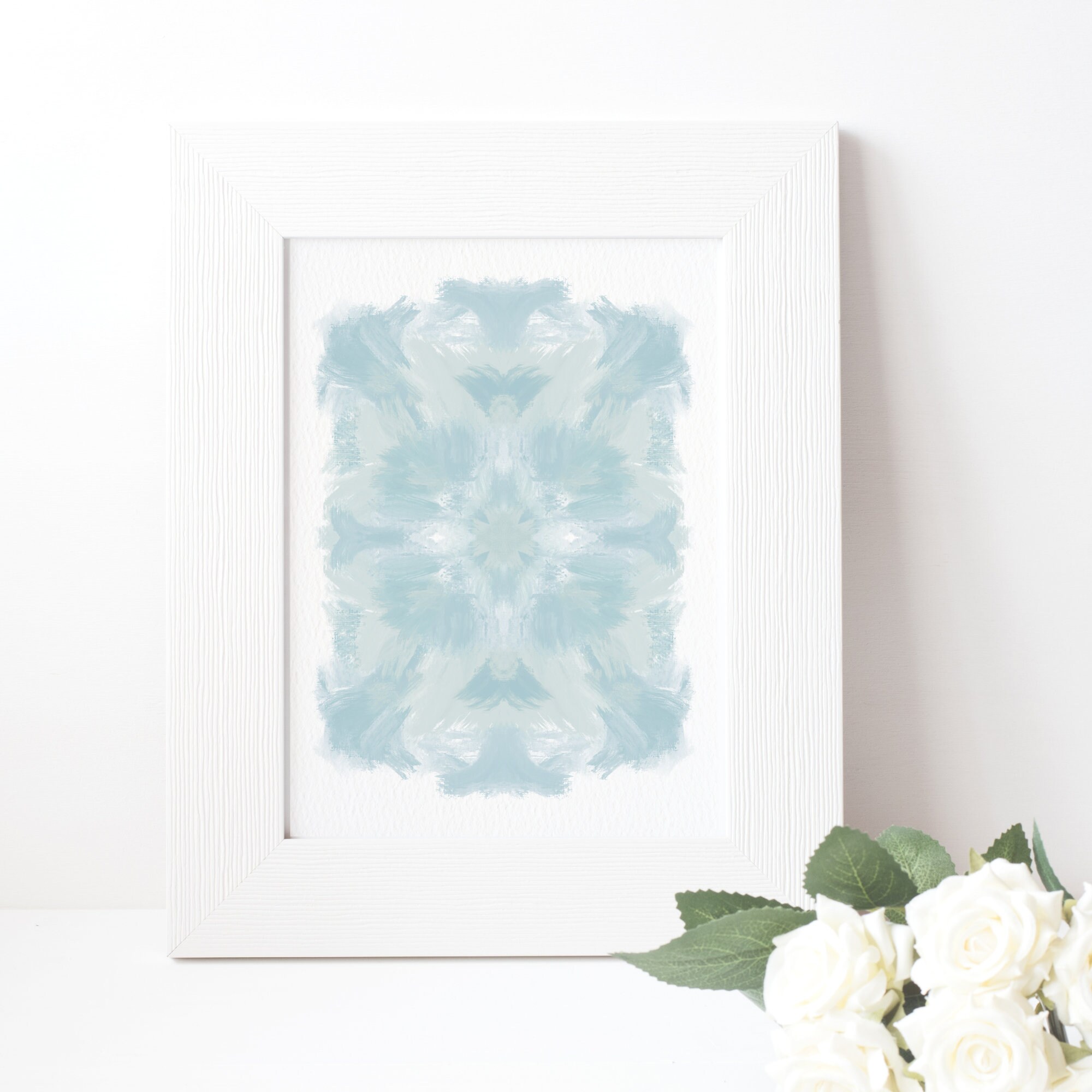 Abstract Light Blue Printable Art Wall Art Pale Blue Abstract Art ...