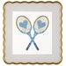 Printable Tennis Rackets With Blue Hearts Wall Art - Etsy