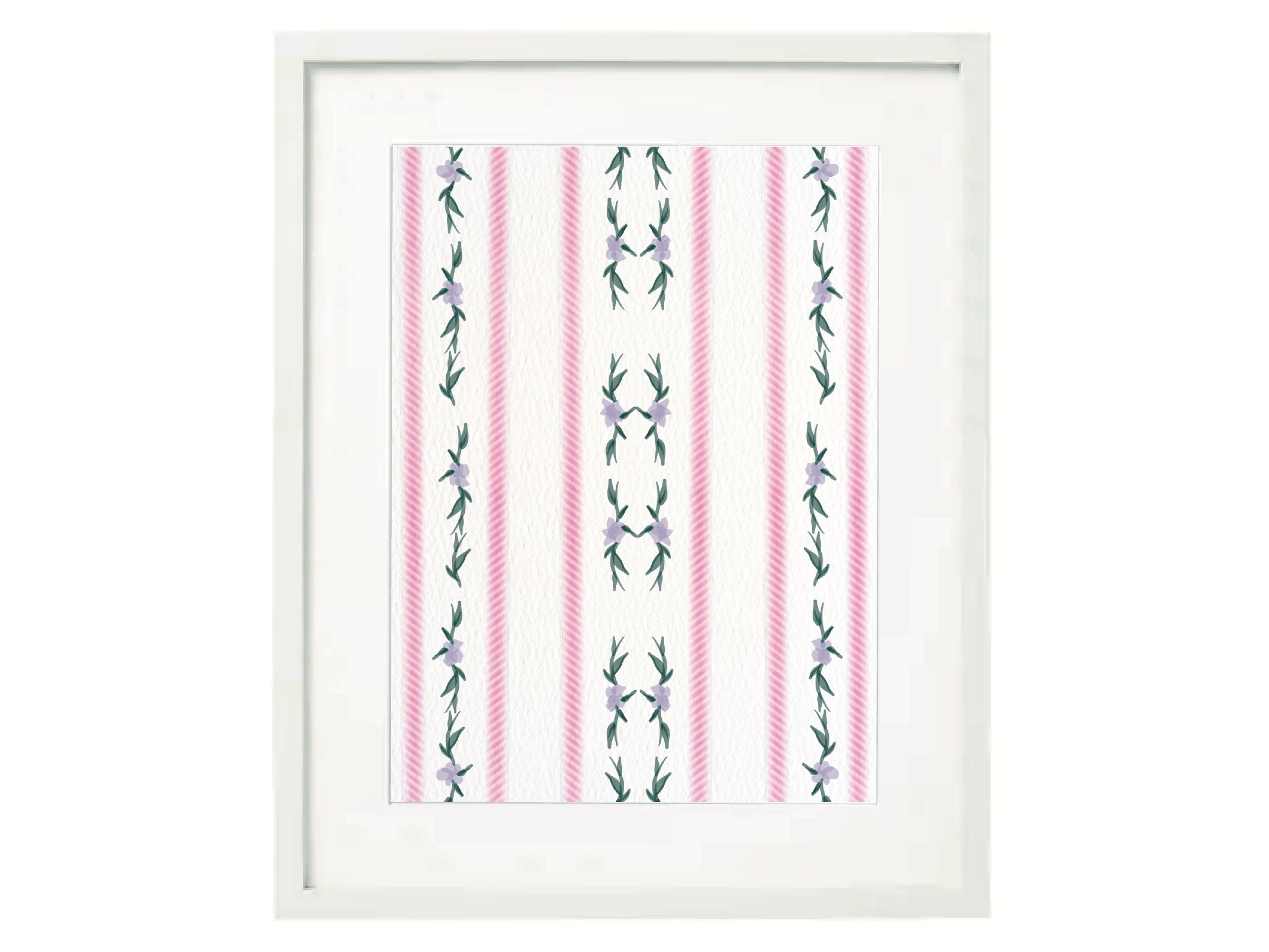 Pink Floral Ribbon Printable Art ~ Home Wall Art ~ Pink Floral Ribbon ...