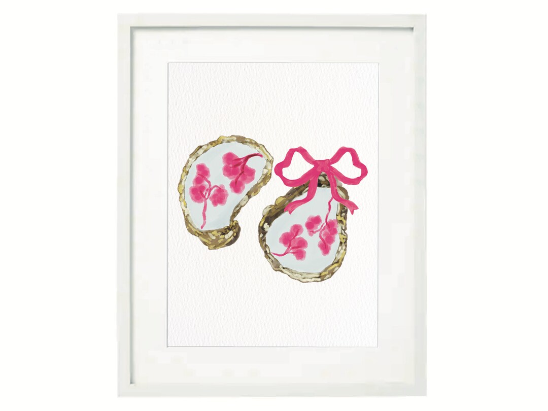 Oyster Shells Chinoiserie Printable Art ~ Downloadable Wall Art ...