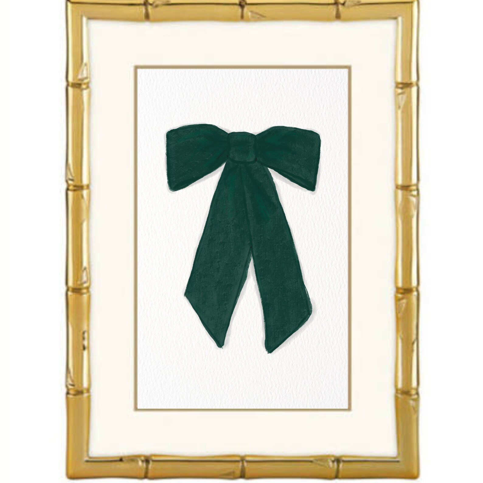 Emerald Green Velvet Bow Printable Art Wall Art Emerald Green Velvet ...