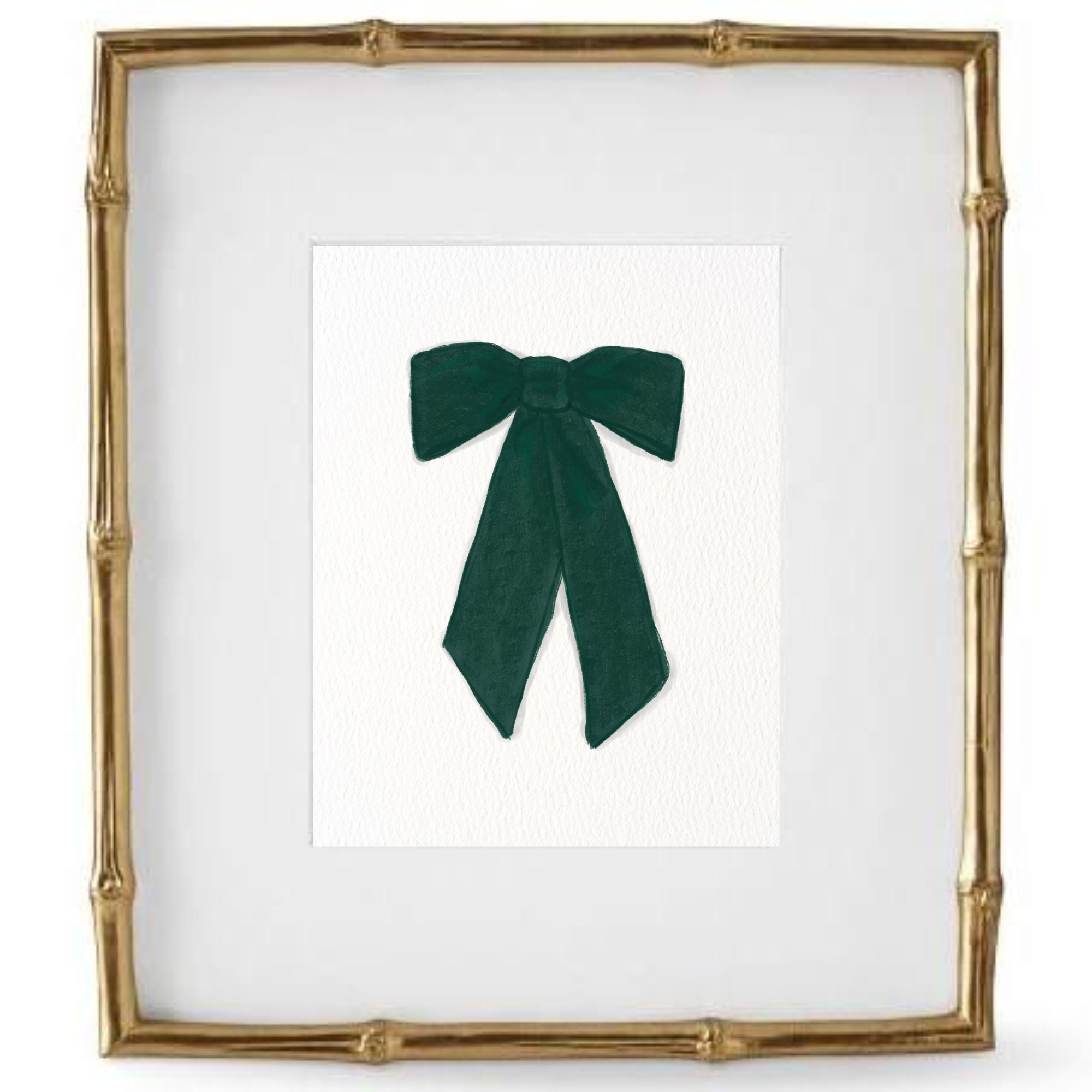 Emerald Green Velvet Bow Printable Art ~ Wall Art ~ Emerald Green ...