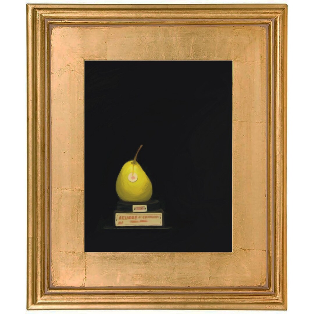 Pear With Black Background Printable Art ~ Home Wall Art ...