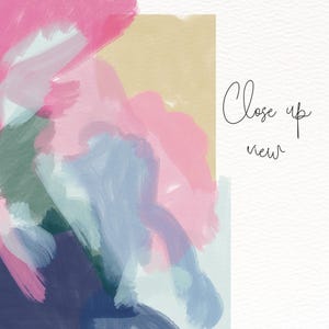 Abstract Watercolor Art Print: Blue, Pink, Green (digital Download) - Etsy