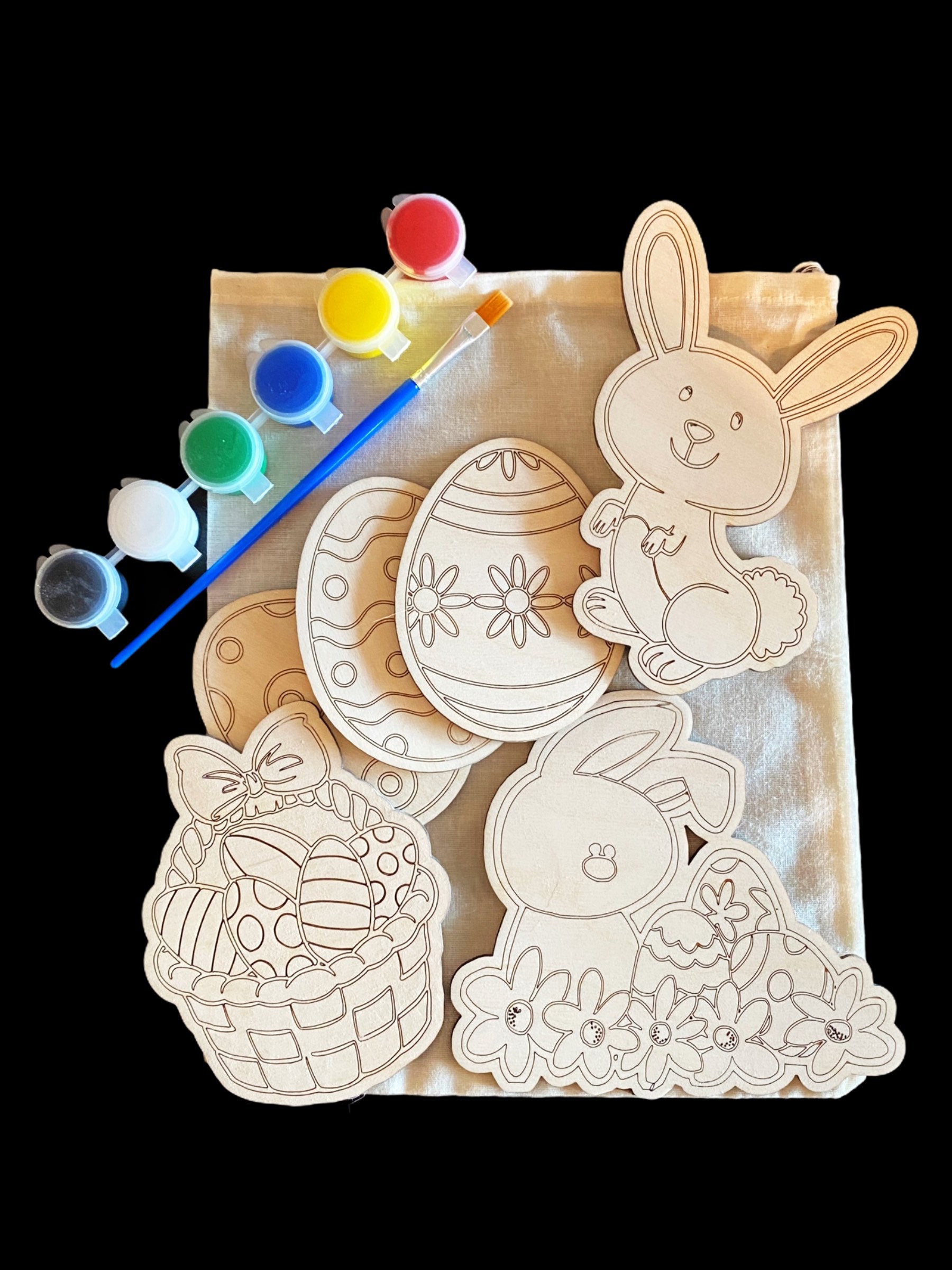 Easter Wood Paint Set - Etsy
