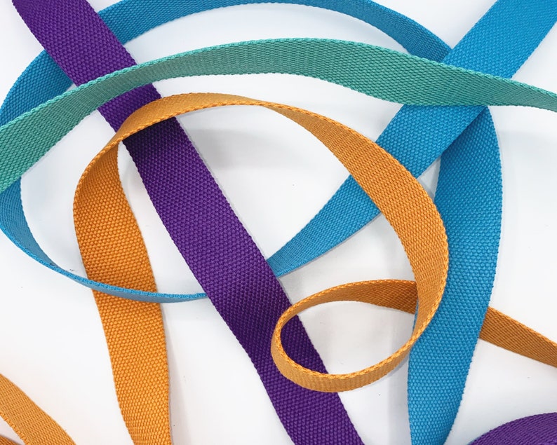 1 Inch Wide Cotton Webbing 25mm Colored Webbing by the Yard - Etsy