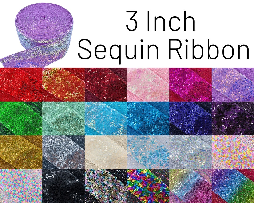3 Inch Small Sequin Ribbon - Etsy