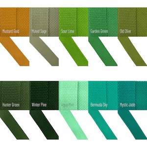 1 Inch Wide Cotton Webbing (25mm) Colored Webbing by the Yard - Etsy