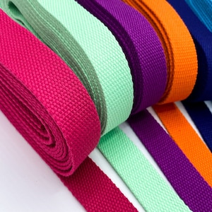 2 Inch Wide Cotton Webbing (50mm) Colored Webbing by the Yard - Etsy