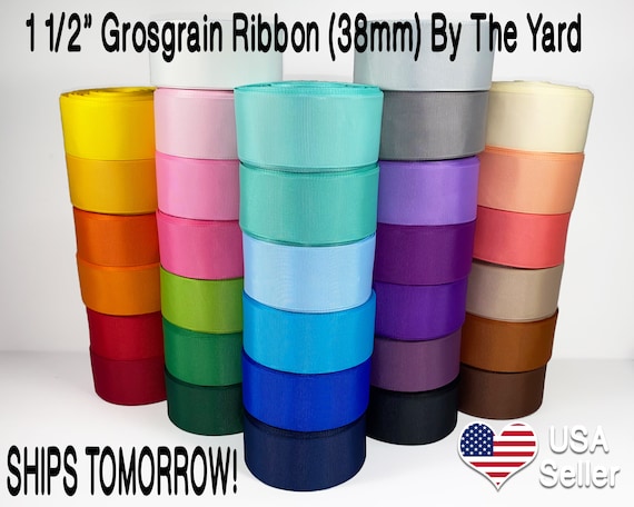 1 1/2 Inch GROSGRAIN Ribbon By The Yard 5 10 20 yard | Etsy