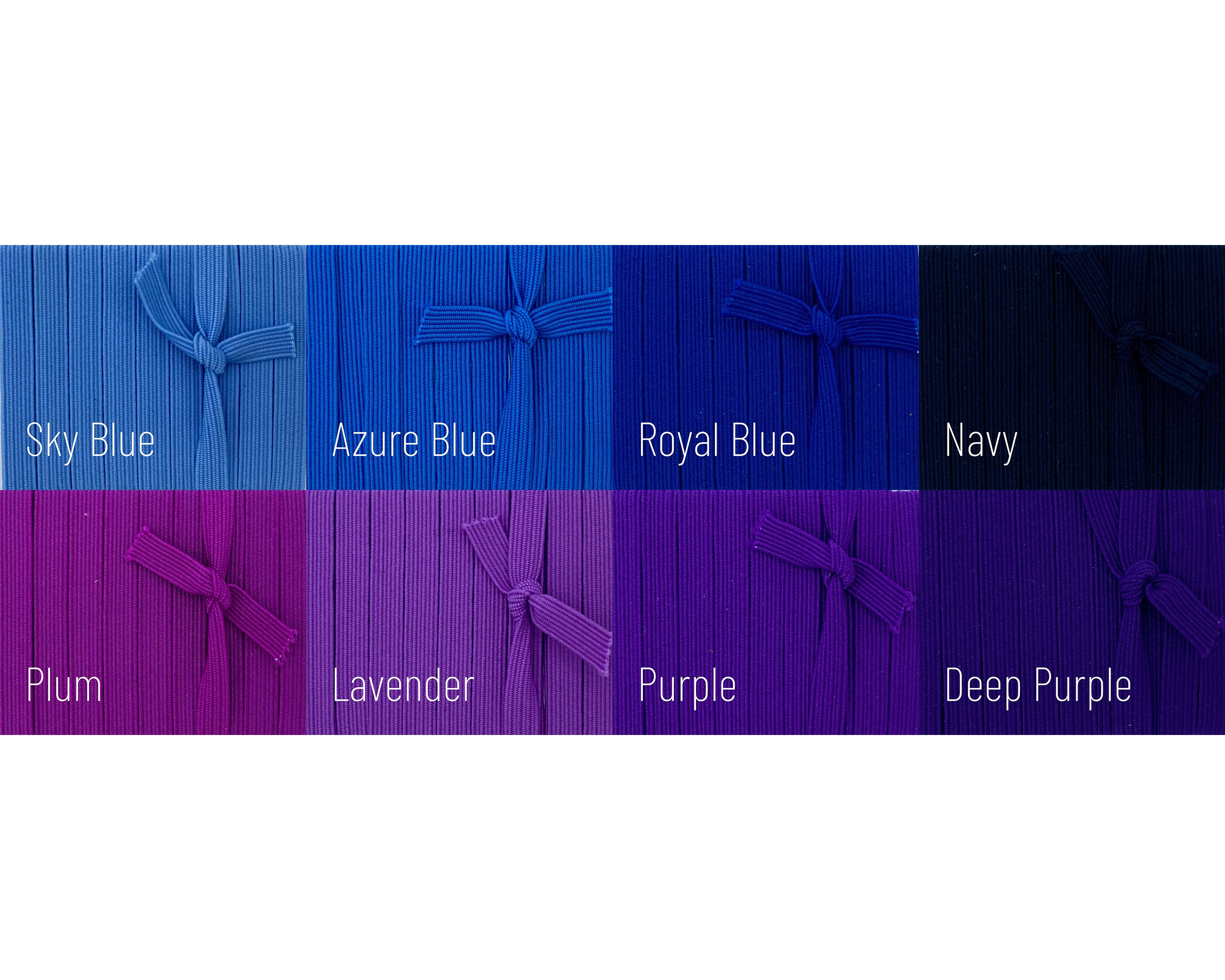 1/4 Inch 6mm COLORED Braided Skinny Flat Elastic Sold by the - Etsy Canada