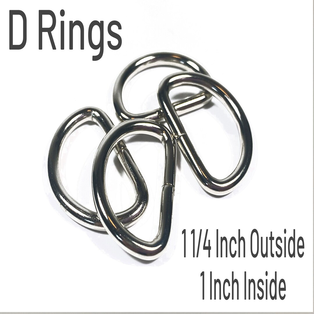 1 1/4 Inch ( 1 Inch Inside) Metal D Ring Heavy Duty Buckle Strap Bag ...