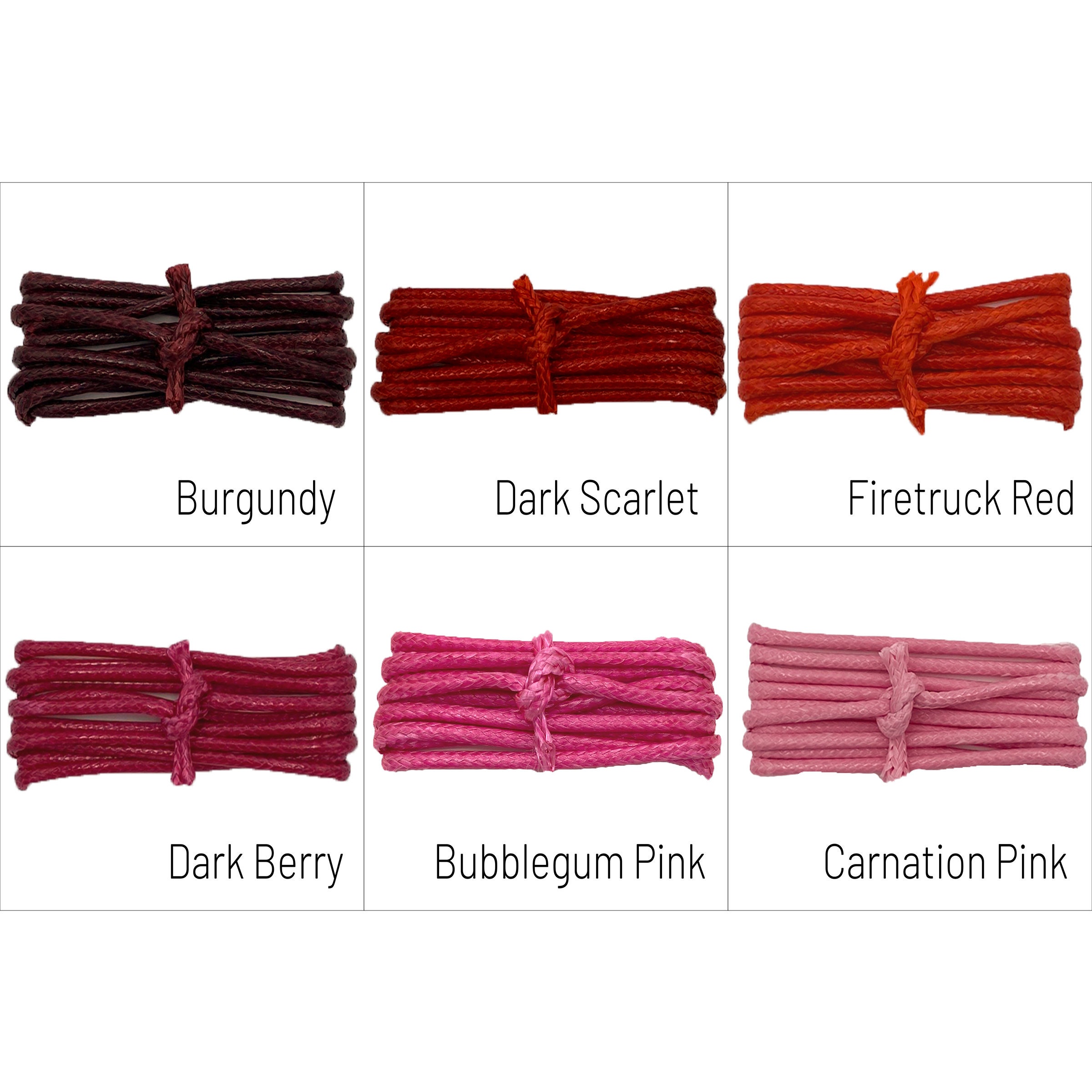 2mm Waxed Cotton Poly Cording Jewelry Cord Necklace Cord Hand Bag ...