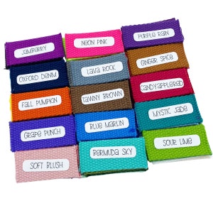 Sample Set 1 Inch Wide Cotton Webbing 64 Color Swatches - Etsy
