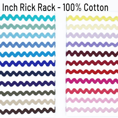 1-3/8 Wide Rick Rack Ric Rac Trim Giant Enormous - Etsy