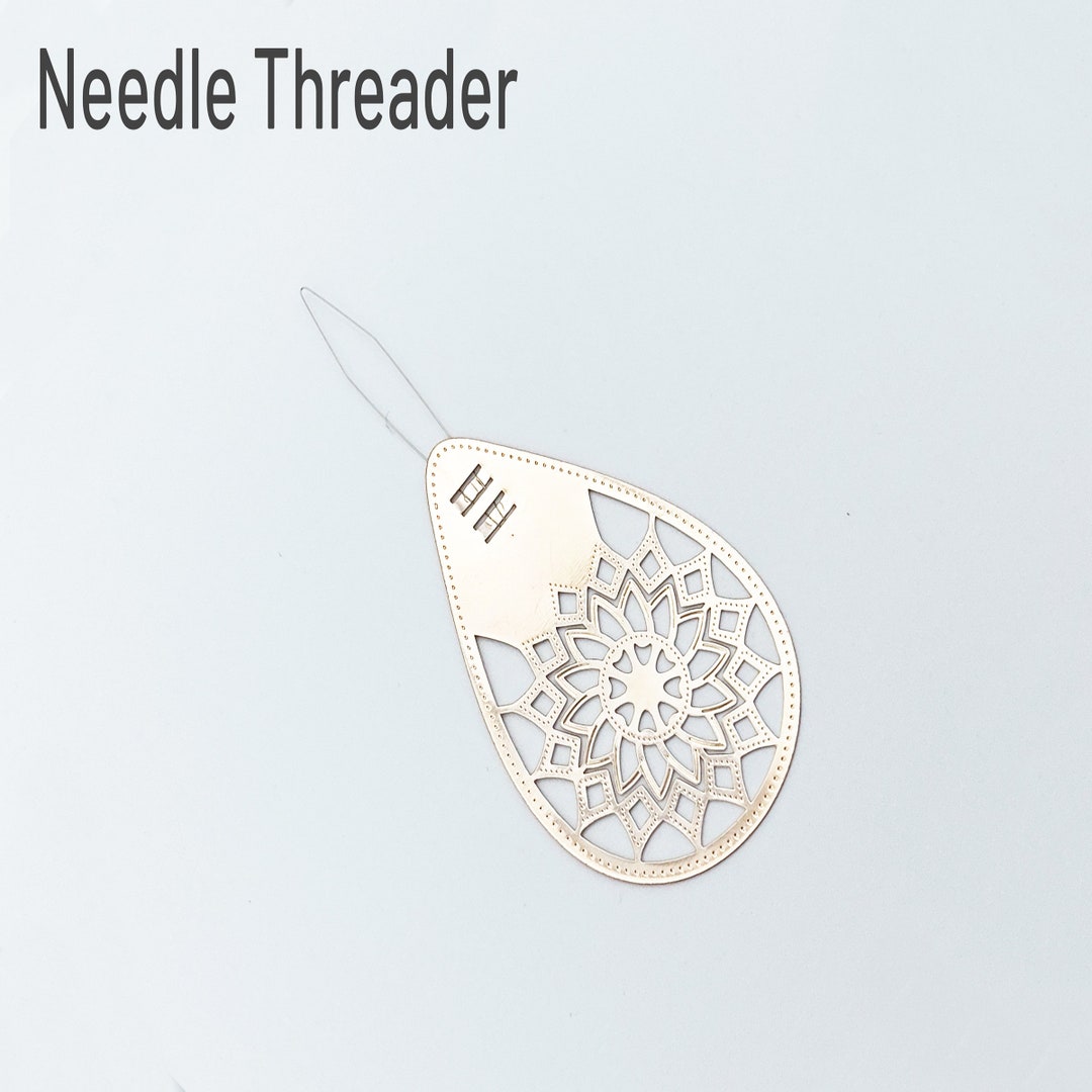 Beautiful Metal Needle Threader | Hand Sewing Needle Tool - Etsy