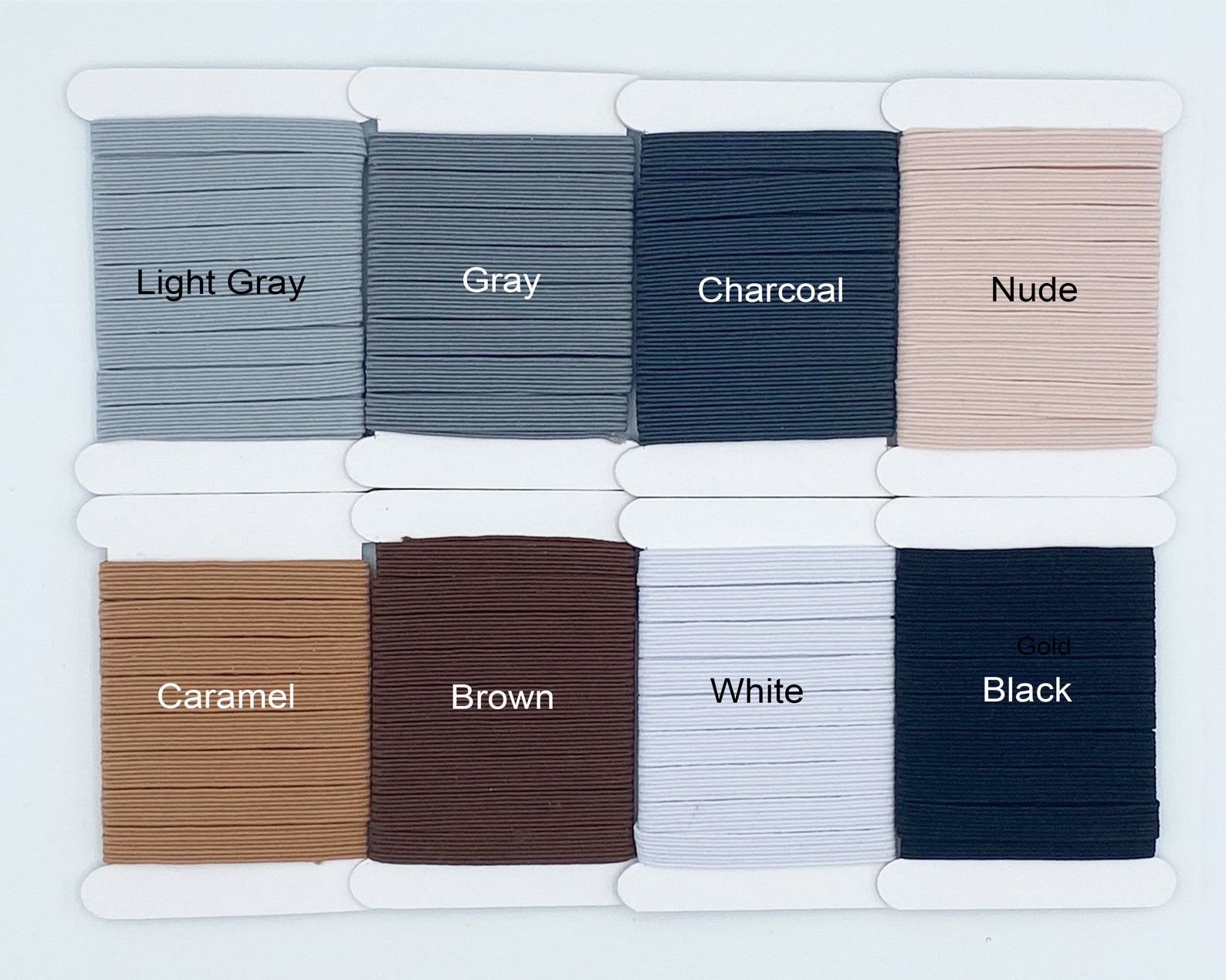 1/4 Inch 6mm COLORED Braided Skinny Flat Elastic by the Yard | Etsy Canada