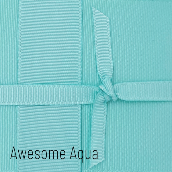 Aqua Satin Ribbon - Etsy