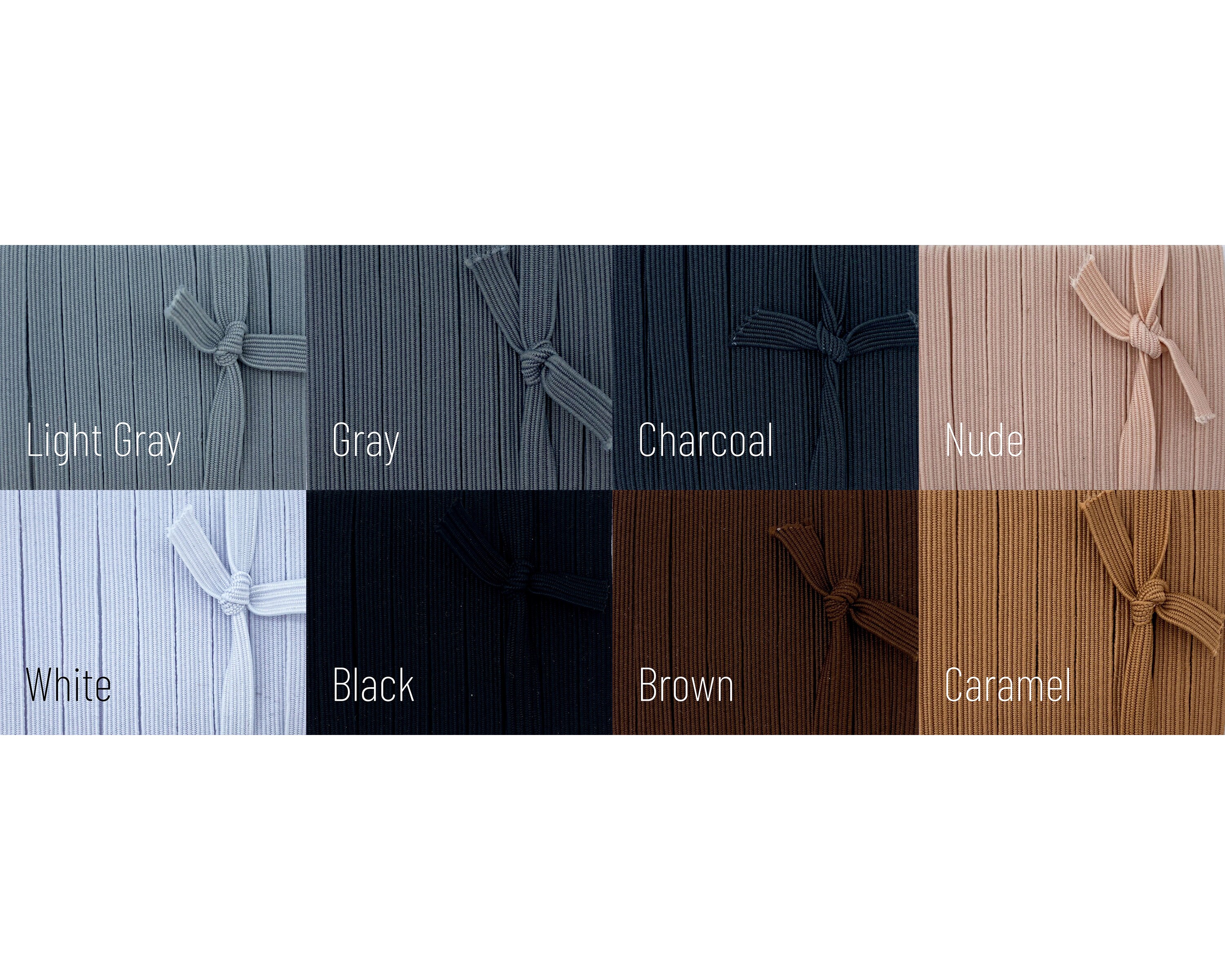 1/4 Inch 6mm COLORED Braided Skinny Flat Elastic Sold by the - Etsy Canada